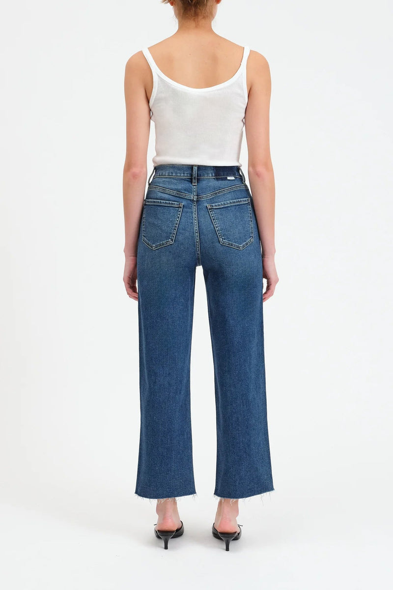 Pleaser High Rise Wide Ankle in Uptown – Daze Denim